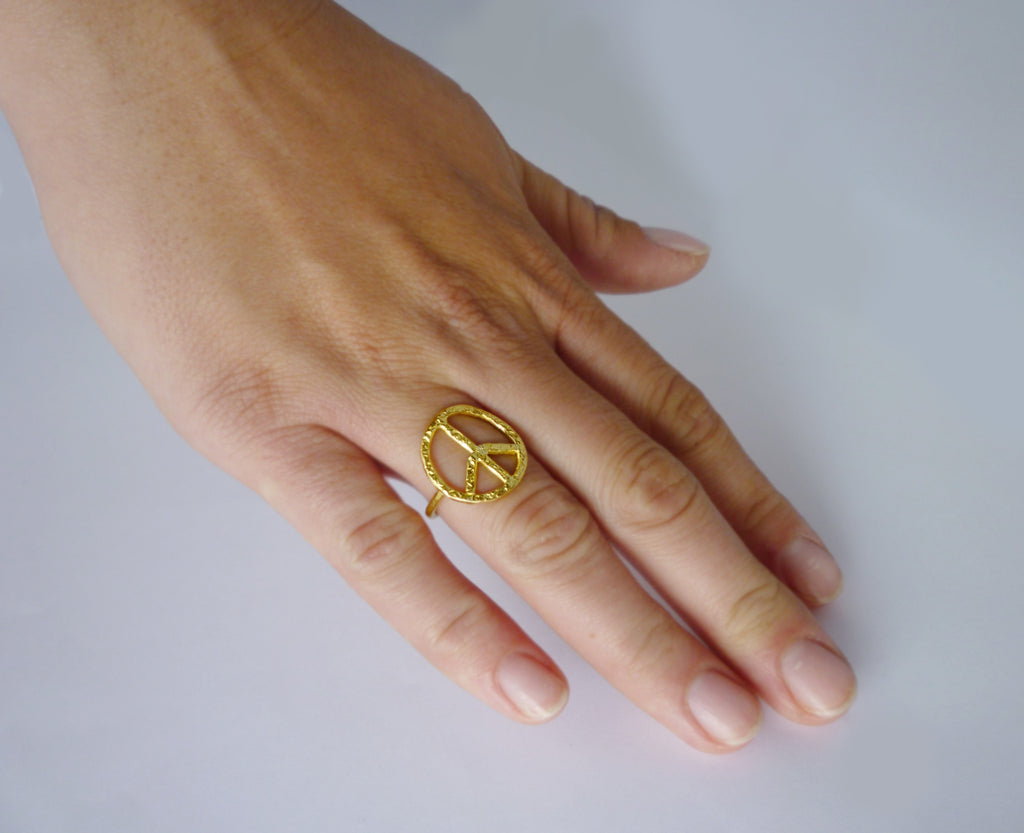 Peace Sign Ring – Greek Island House